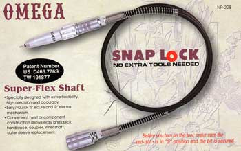 Super-Flex Shaft - Snap Lock - Omega – nailez.com