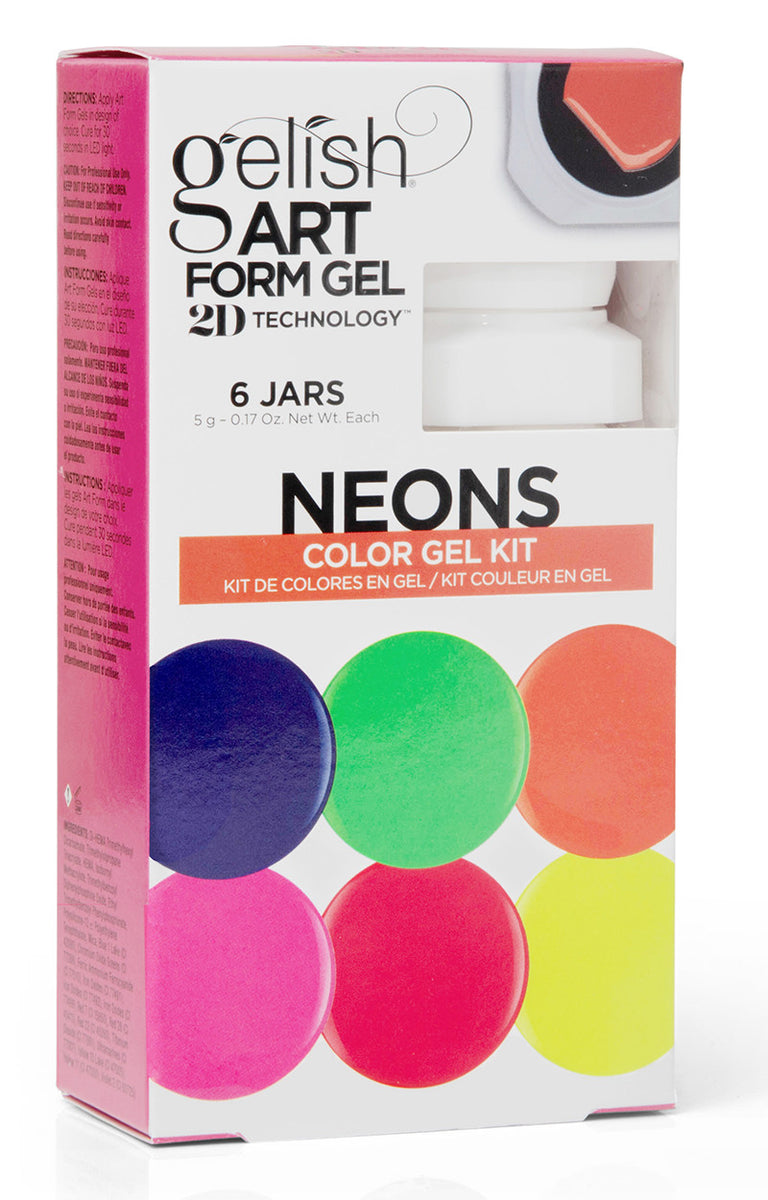 Gelish Art Form Neon Color Gel Kit – nailez.com