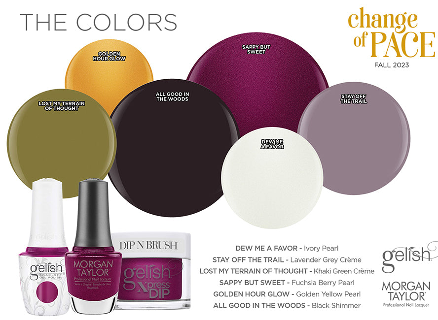 Gelish Trio Set Change of Pace Fall 2023 Collection – nailez.com