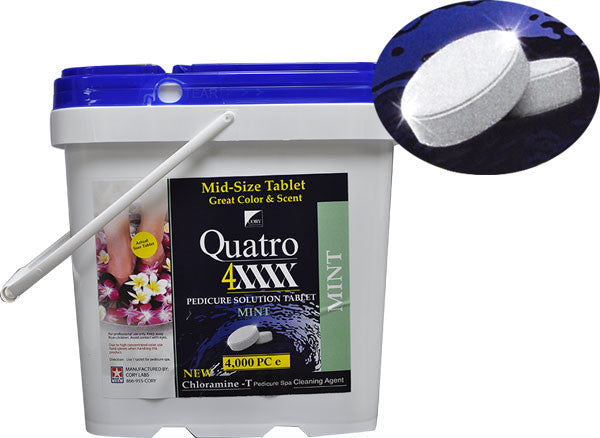 Triple XXX Quatro 4X Pedicure Peppermint - 2 Gal / 4,000 tablets ...