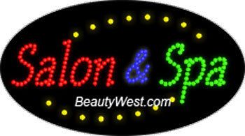 Electric Flashing & Chasing LED Sign: Salon & Spa – nailez.com