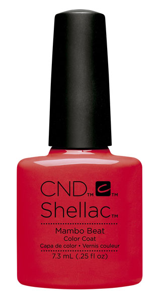 CND Shellac Gel Polish Mambo Beat - .25 fl oz - Red Packaging – nailez.com