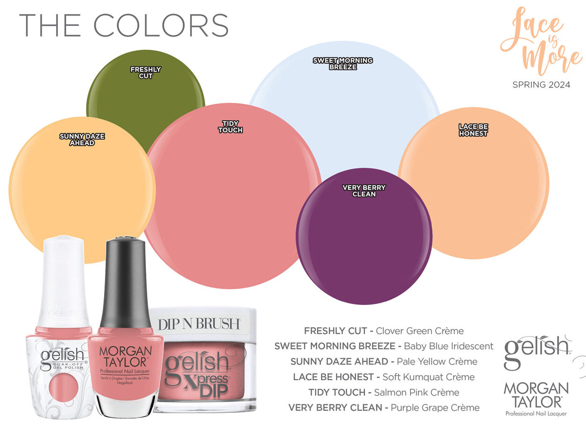 Gelish TRIO Of A Kind Spring 2024 Lace Is More Collection (Gel & Lacqu ...
