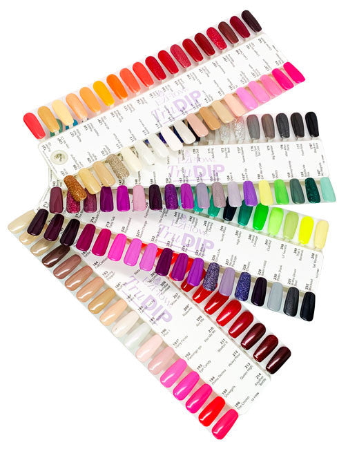 EZ TruDIP Dip System NAIL TIP COLOR Chart Palette - 144 Display Color ...